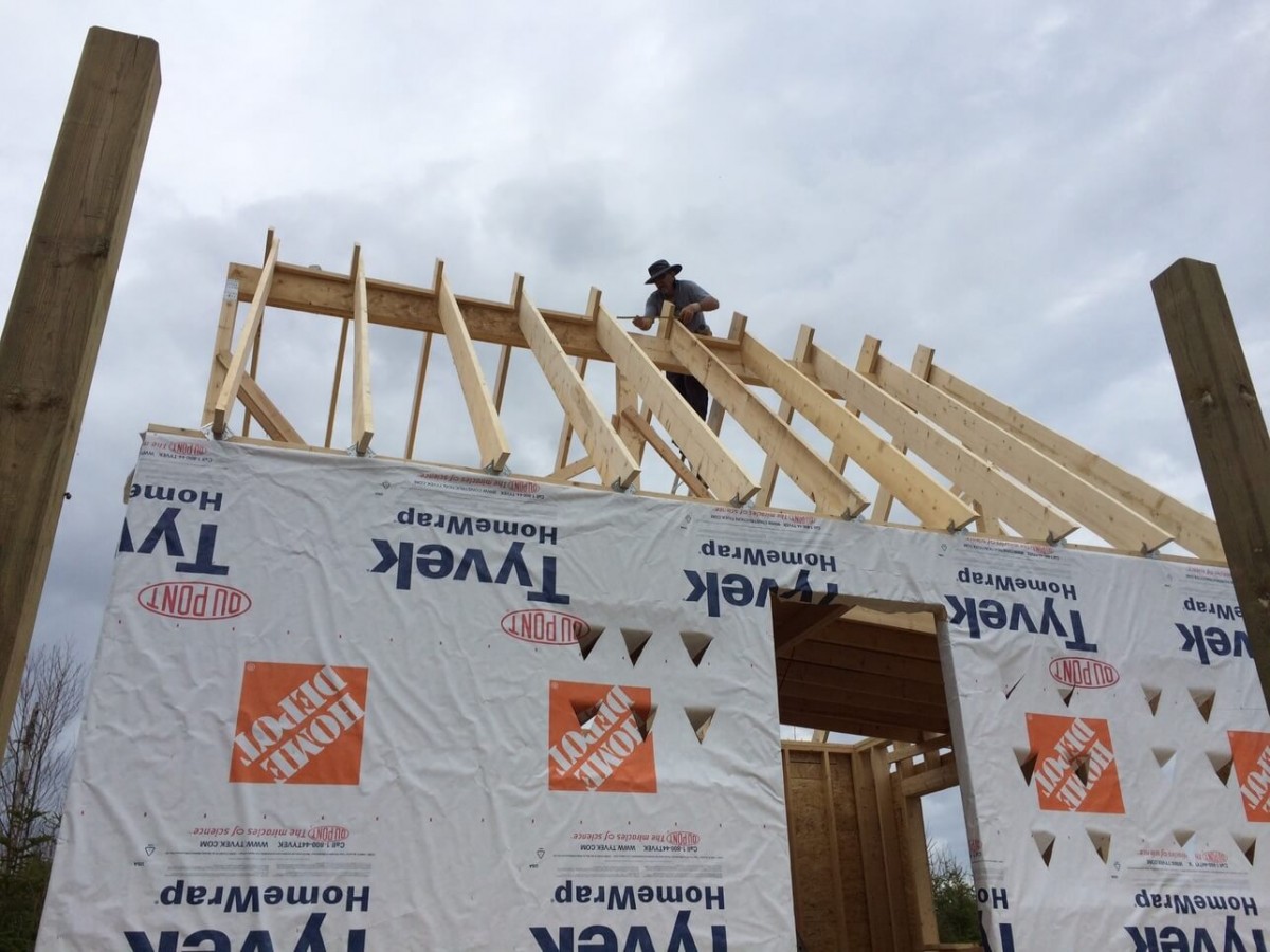 Building The Perfect Rafter Part II: Installing The Main Cabin Rafters